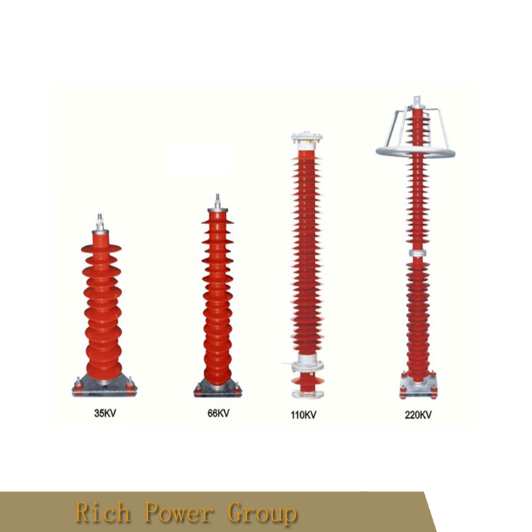 35kV to 220kV Gapless outdoor polymer housing Surge Arrester Lightning ...