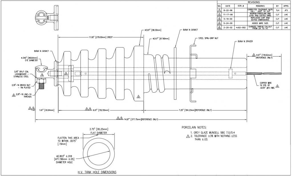 ANSI standard porcelain bushings ceramic bushing for transformer ...
